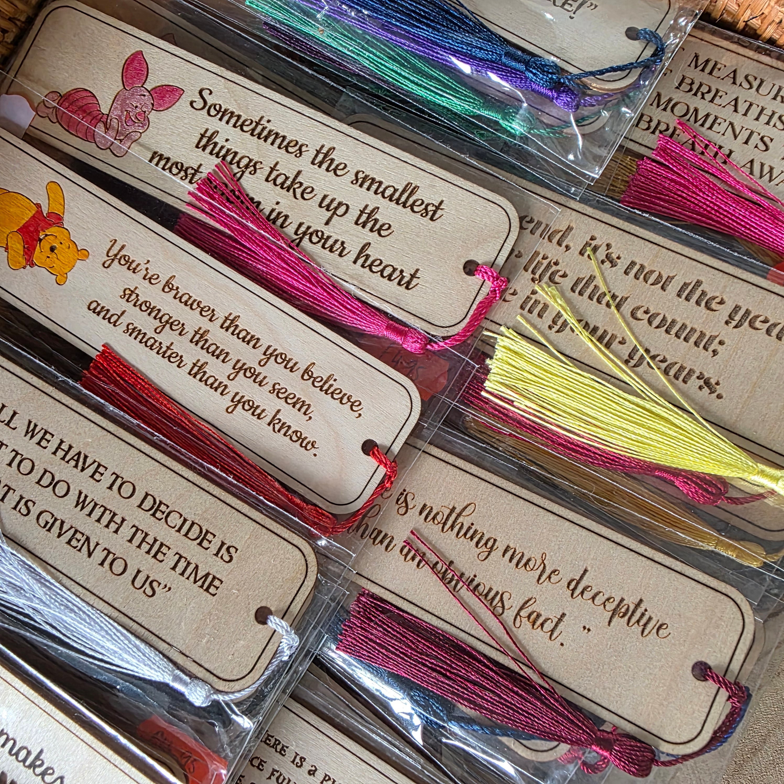 Engraved Birch Wood Bookmarks - Personalised & Hand Painted - Maverick ...